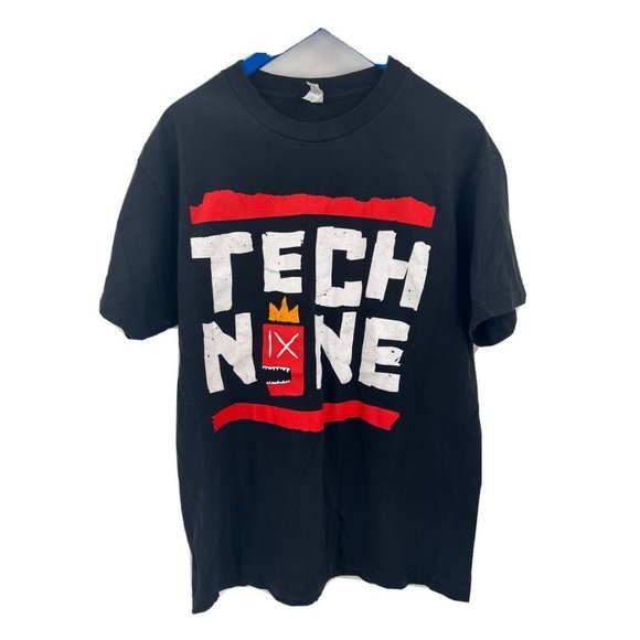 Alstyle | Shirts | Tech Nine Tee Tshirt Black Cross Over Short Sleeve ...